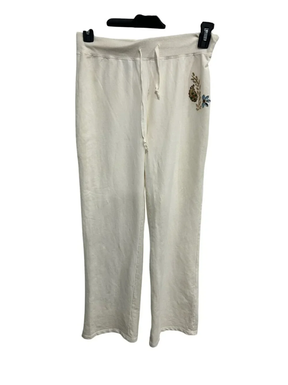 BCBG | Pants & Jumpsuits | Bcbg White Embellished Jeweled Drawstring ...